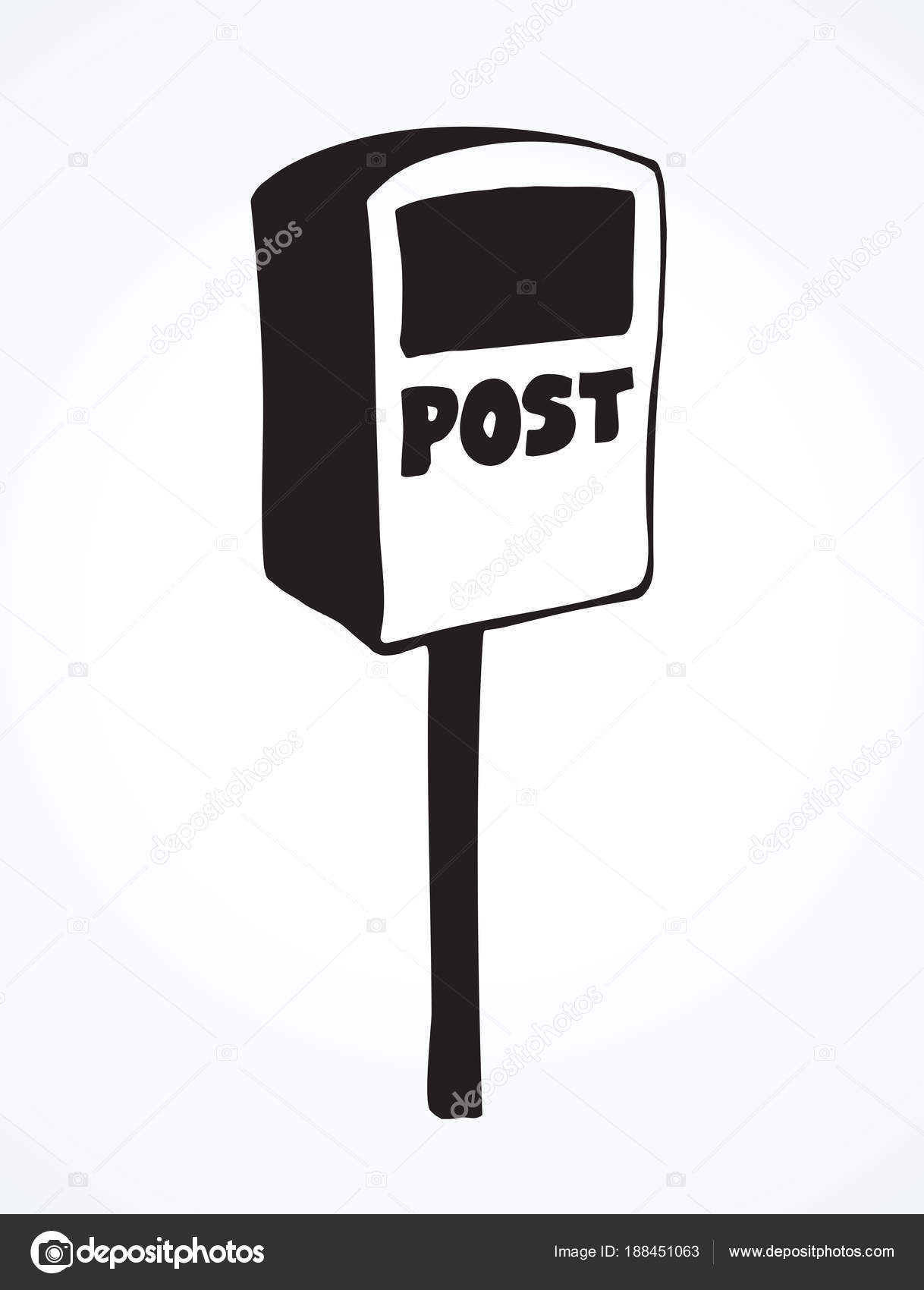 Buzón. Dibujo vectorial Vector de stock #188451063 de ©Marinka
