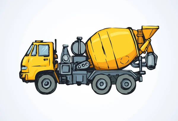 Concrete mixer. Vector drawing Stock Vector Image by ©Marinka #188031202