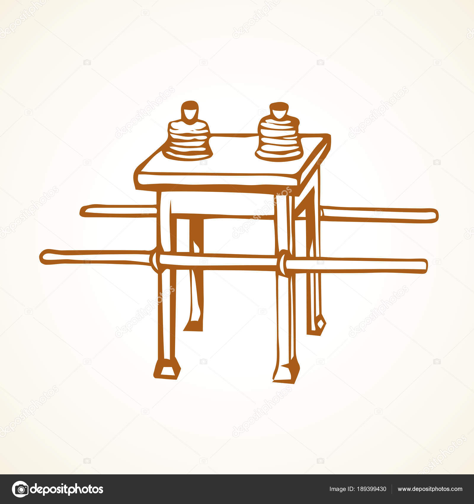 Table of showbread. Vector drawing Stock Vector Image by ©Marinka ...