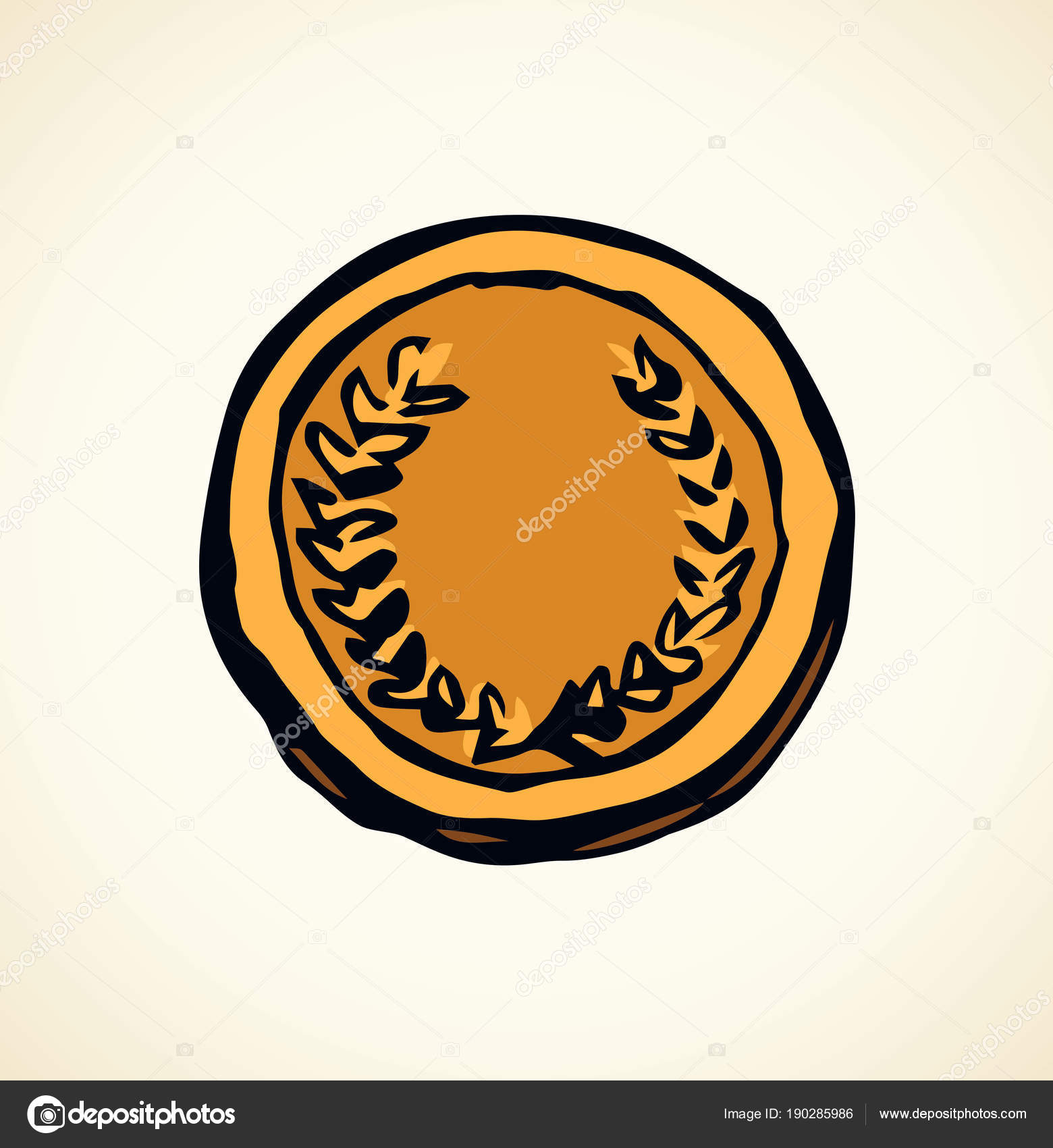 Medal. Vector drawing Stock Vector Image by ©Marinka #190285986