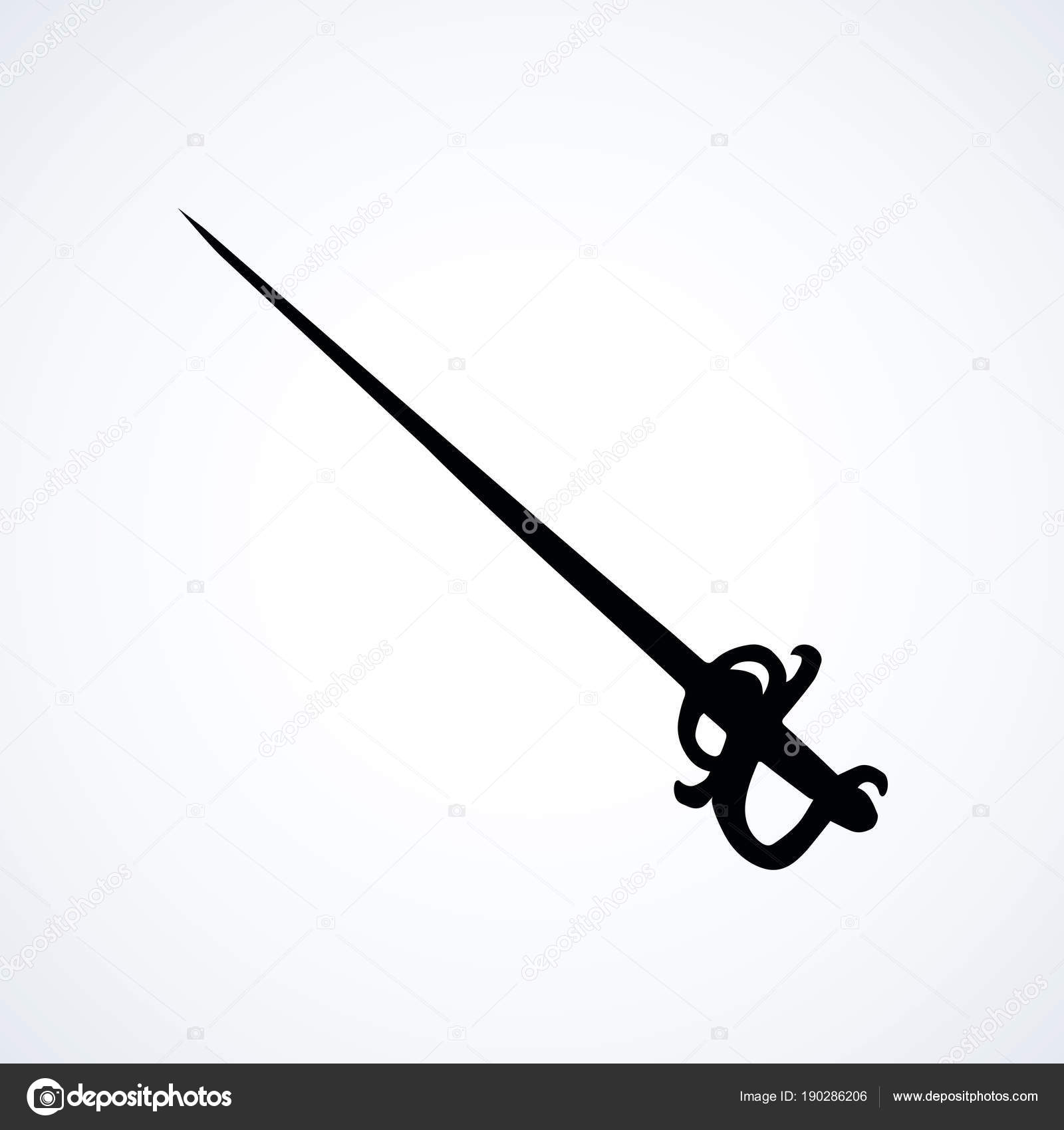 Old Epee. Vector drawing Stock Vector by ©Marinka 190286206