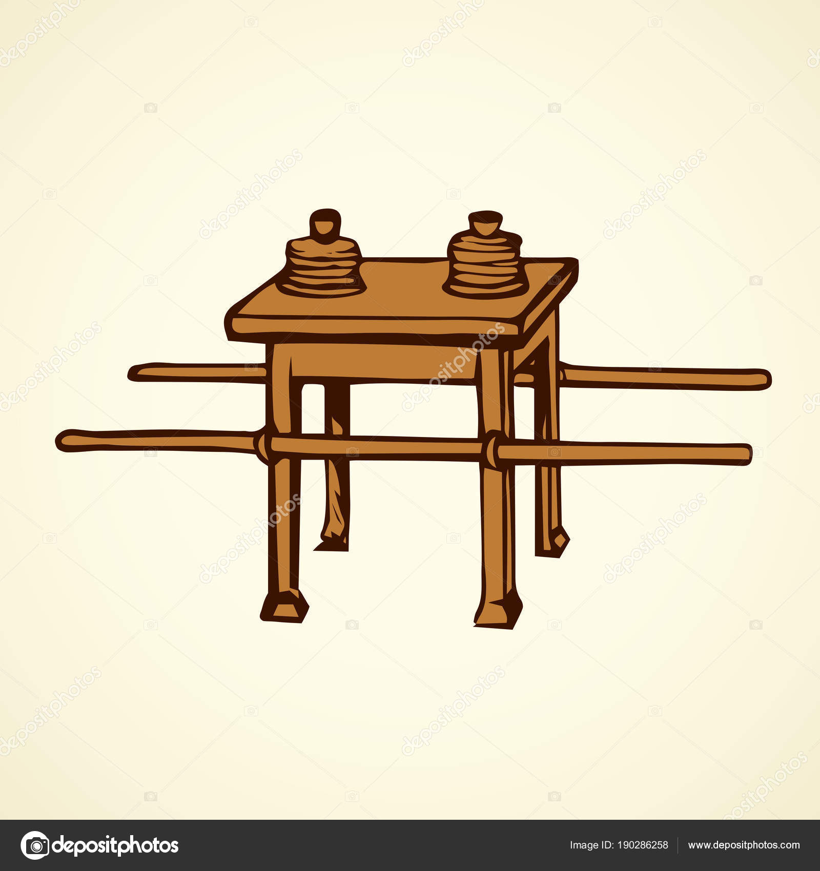 Table of showbread. Vector drawing Stock Vector Image by ©Marinka ...