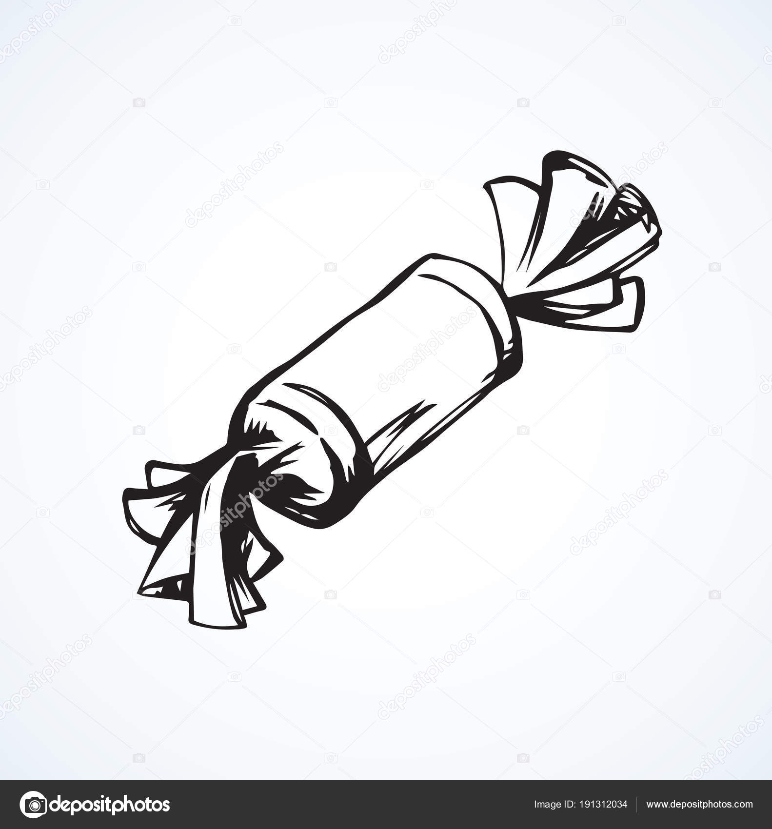 Wrapped Candy sale Vector Clipart