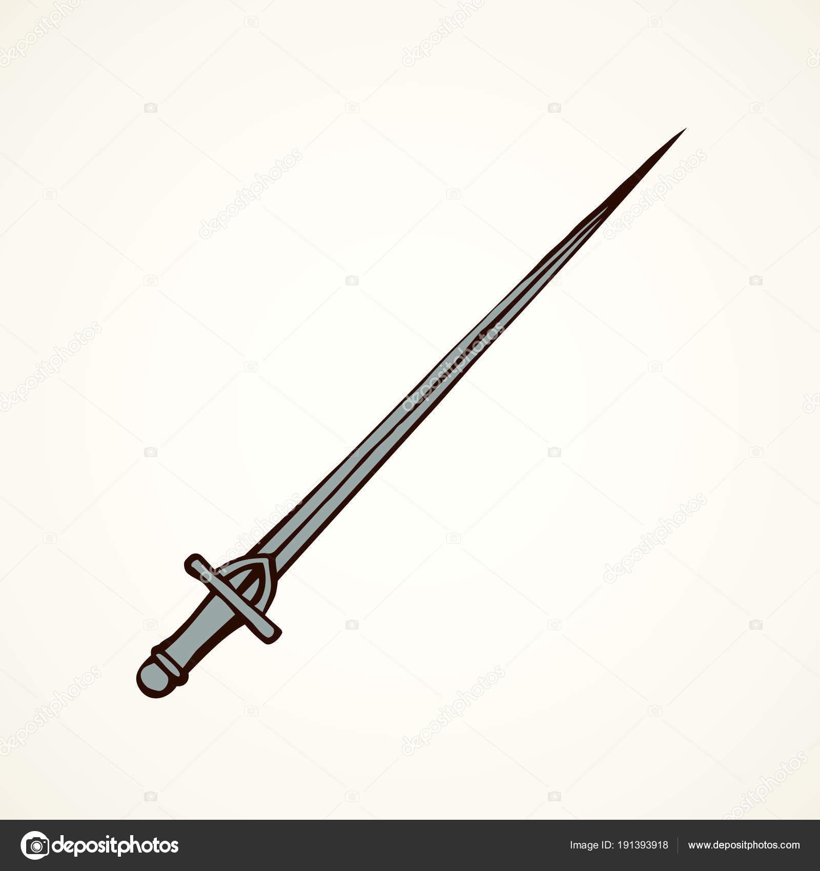 Old Epee. Vector drawing Stock Vector by ©Marinka 191393918