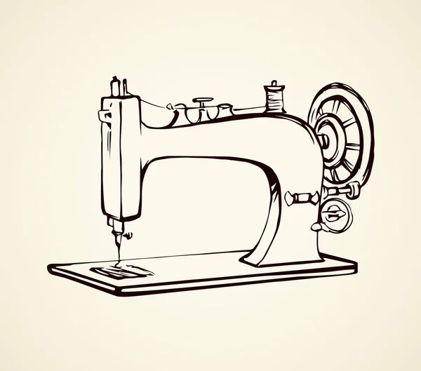 Antique Sewing Machine Drawing