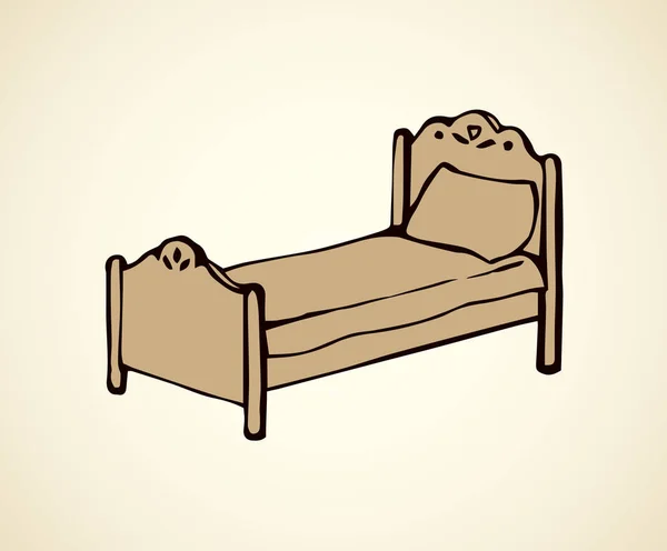 Bed. Vector drawing Stock Vector Image by ©Marinka #163818920