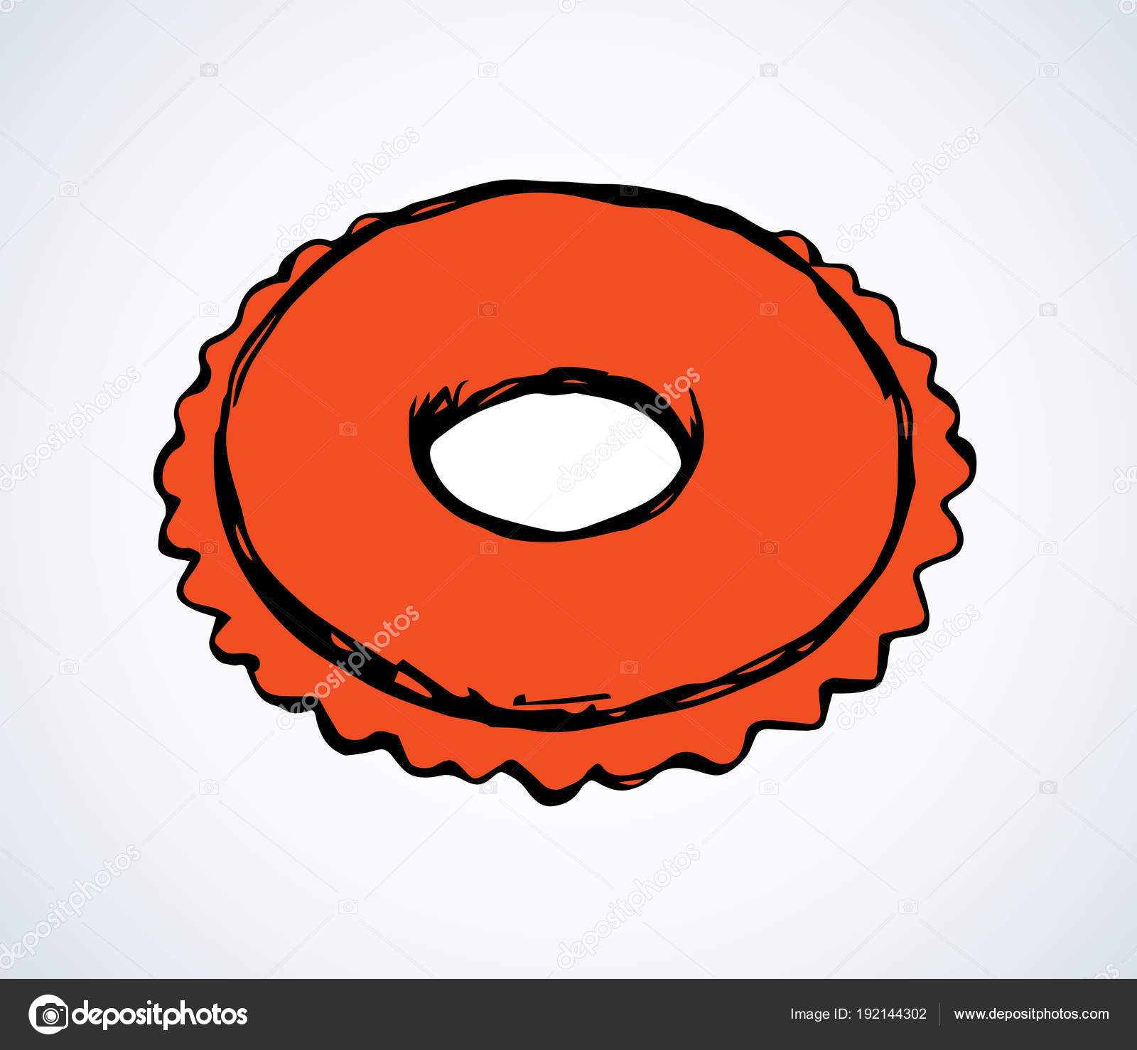 Inflatable swimming ring. Vector drawing Stock Vector Image by ©Marinka ...
