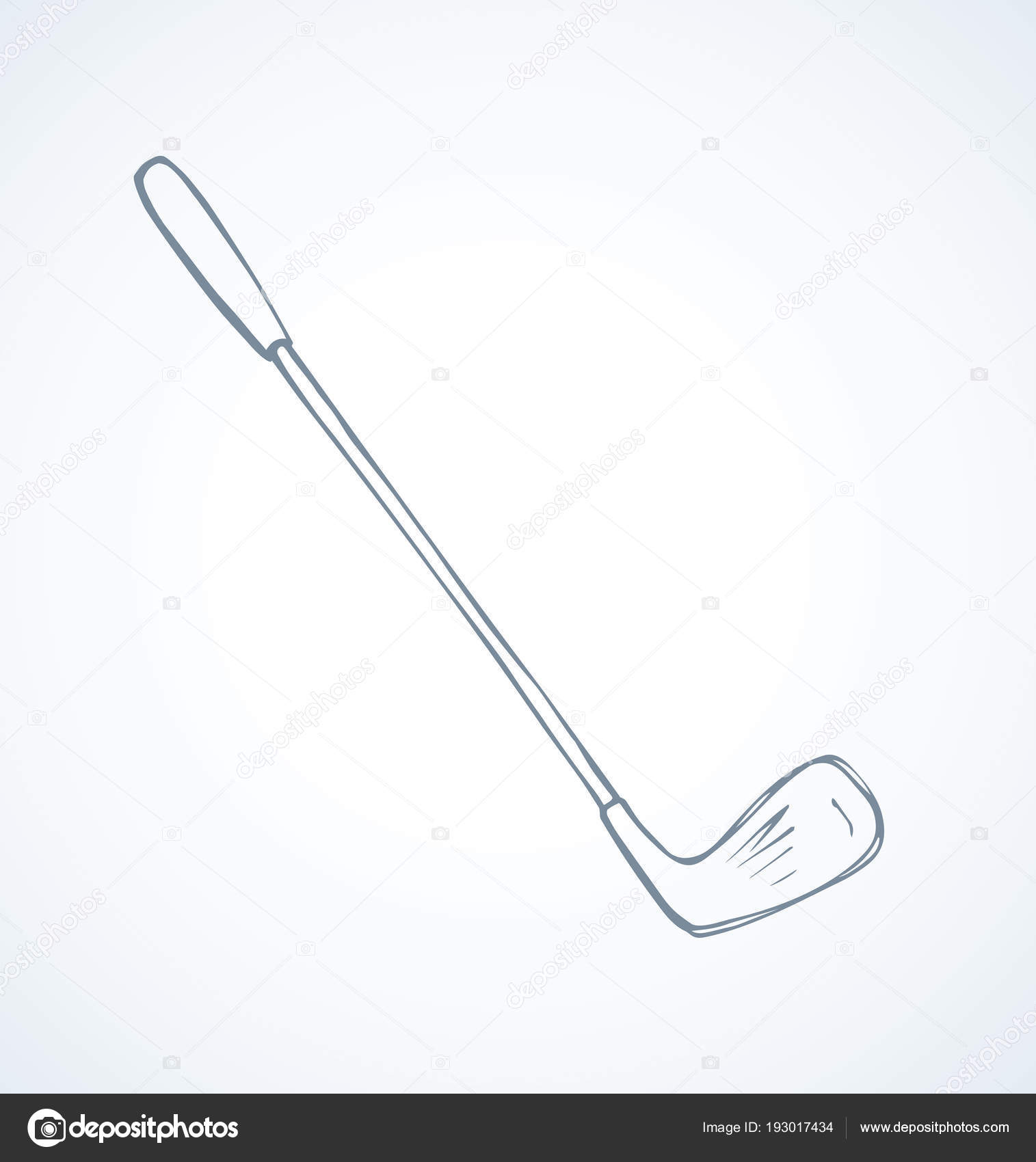 Golf Clubs Drawing
