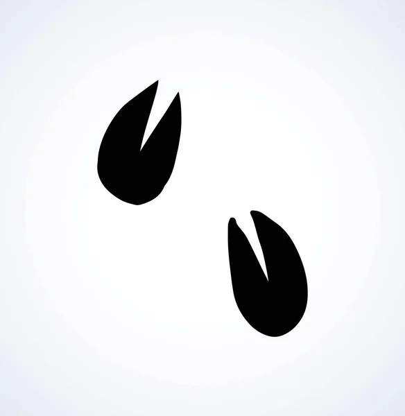 Cow hoof print Vector Art Stock Images | Depositphotos