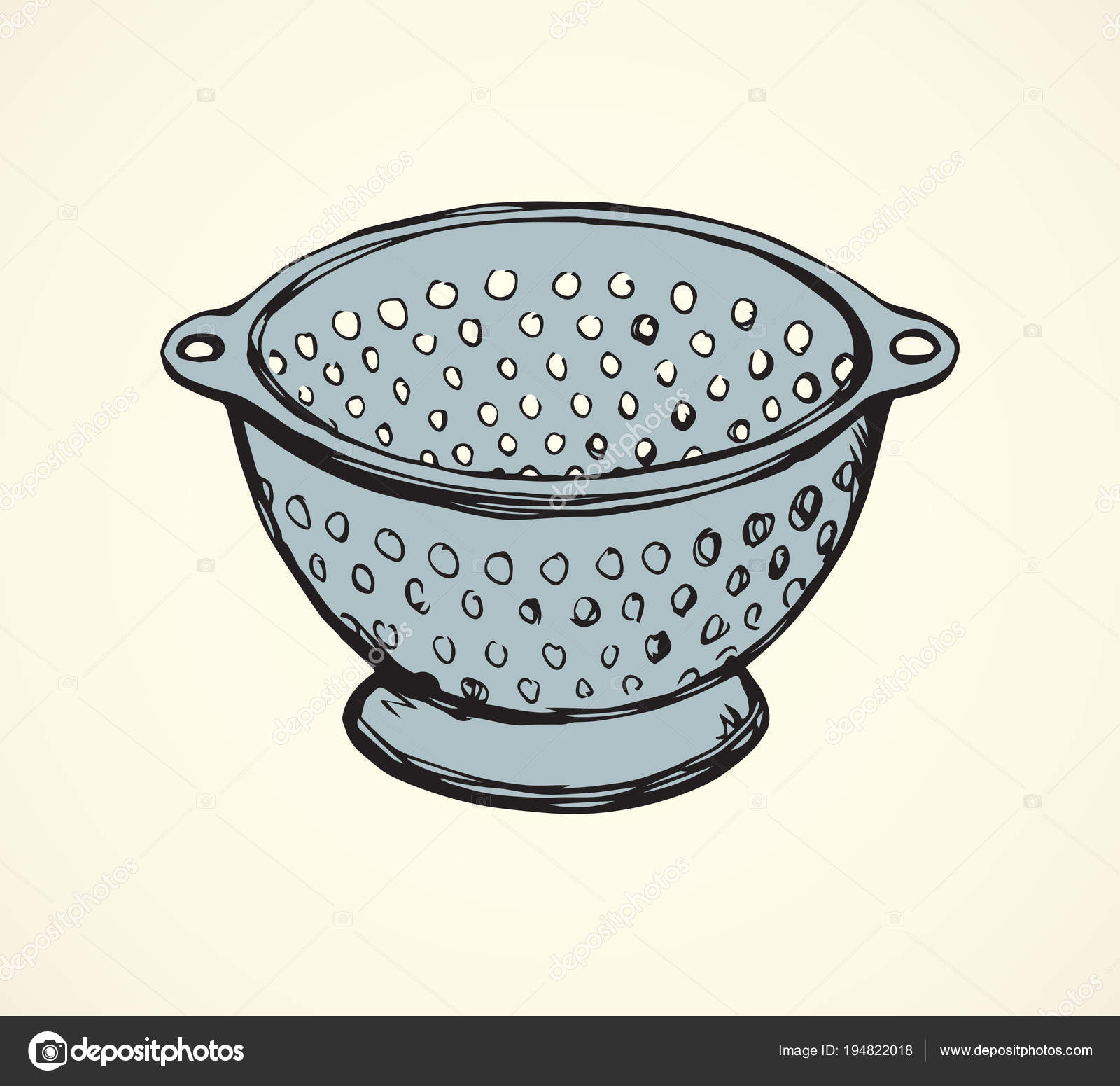 Colander. Vector drawing Stock Vector by ©Marinka 194822018