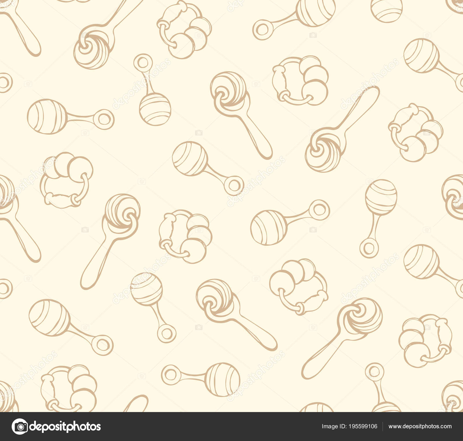 Rattle. Vector drawing Stock Vector by ©Marinka 195599106