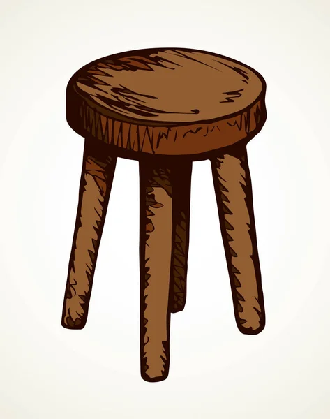 Stool. Vector drawing — Stock Vector © Marinka #117888568