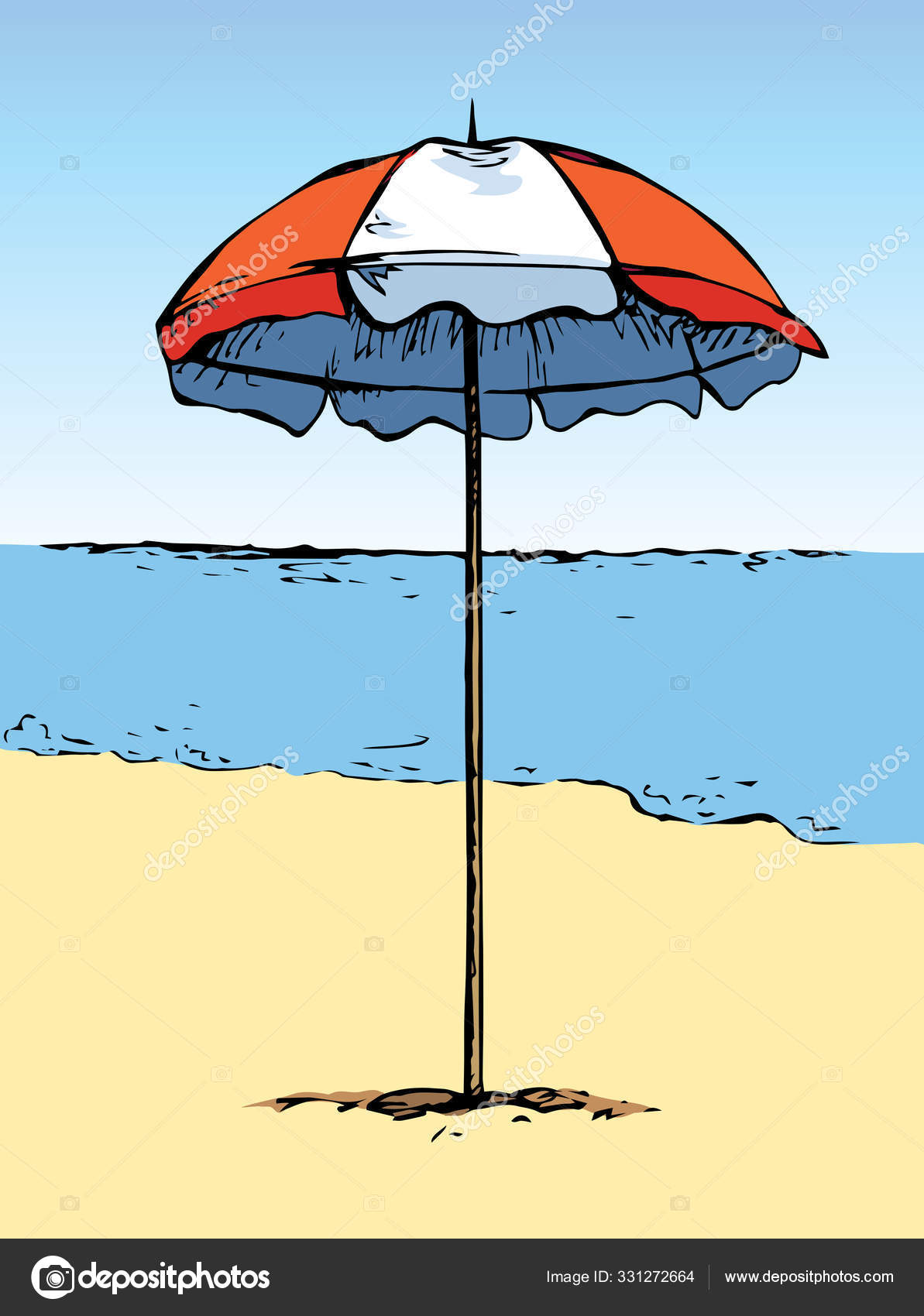 Parasol. Vector drawing Stock Vector Image by ©Marinka #331272664