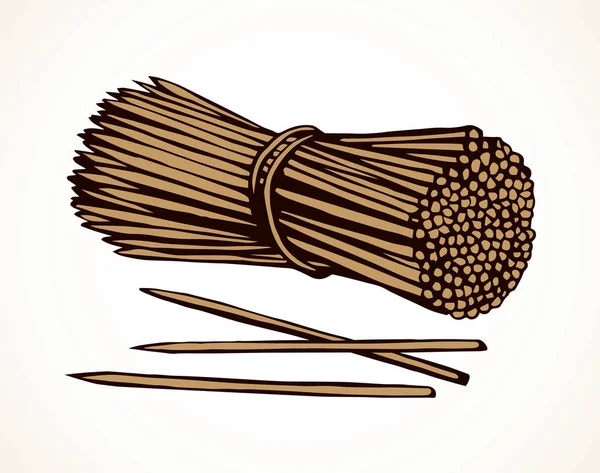 Toothpicks. Vector drawing ⬇ Vector Image by © Marinka | Vector Stock ...