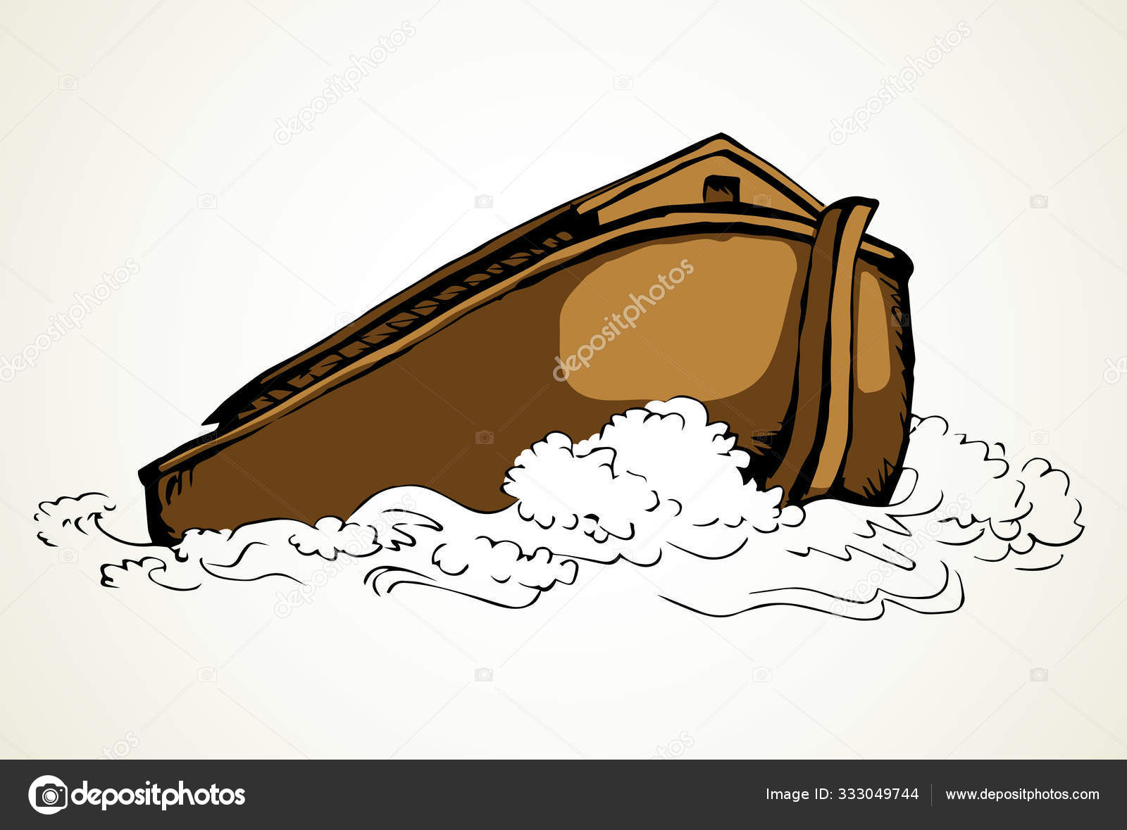 Biblical Noah's Ark. Vector drawing Stock Vector Image by ©Marinka ...