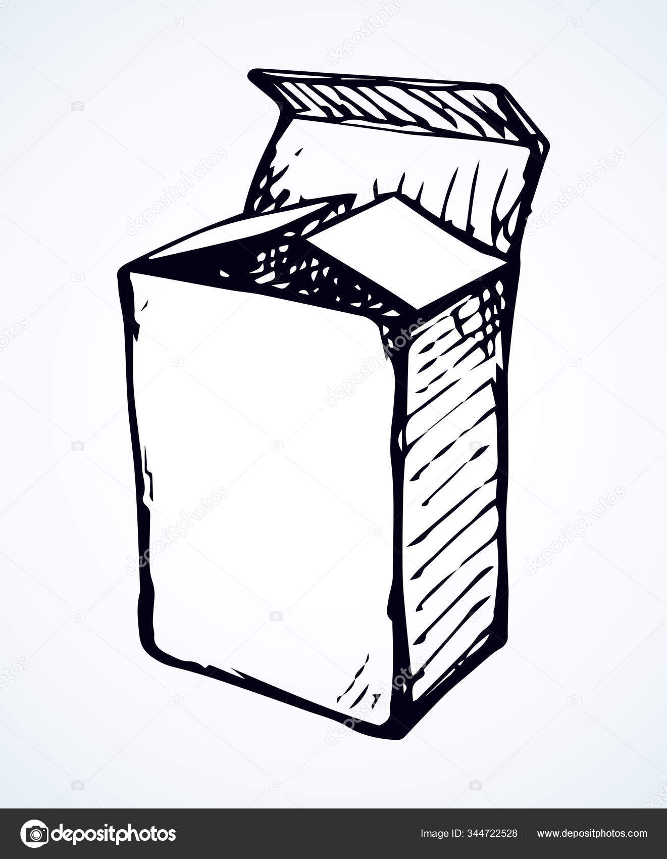 Rectangular carton packaging. Vector drawing Stock Vector Image by ...