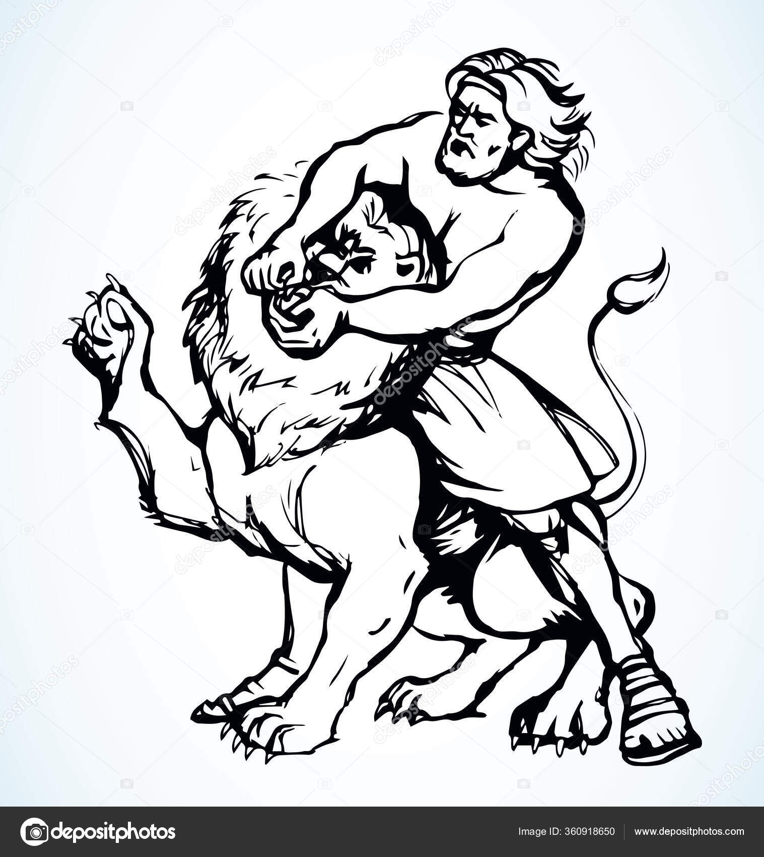 Samson Pillars Drawing