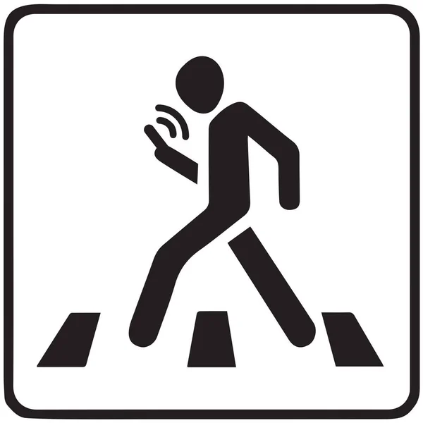 Run Town Walkway Ban Cell Smart Tablet Badge Blue Text Stock Vector ...