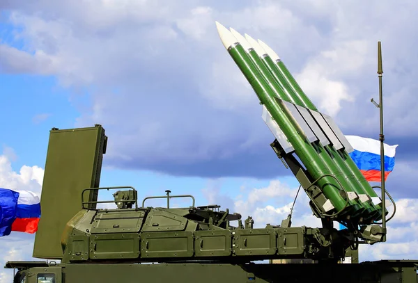 Weapons of anti-aircraft defense " Pantsir-S1" Stock Photo by ...