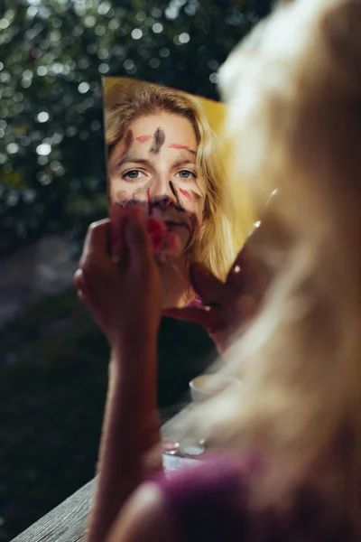 Broken mirror face Stock Photos, Royalty Free Broken mirror face Images ...