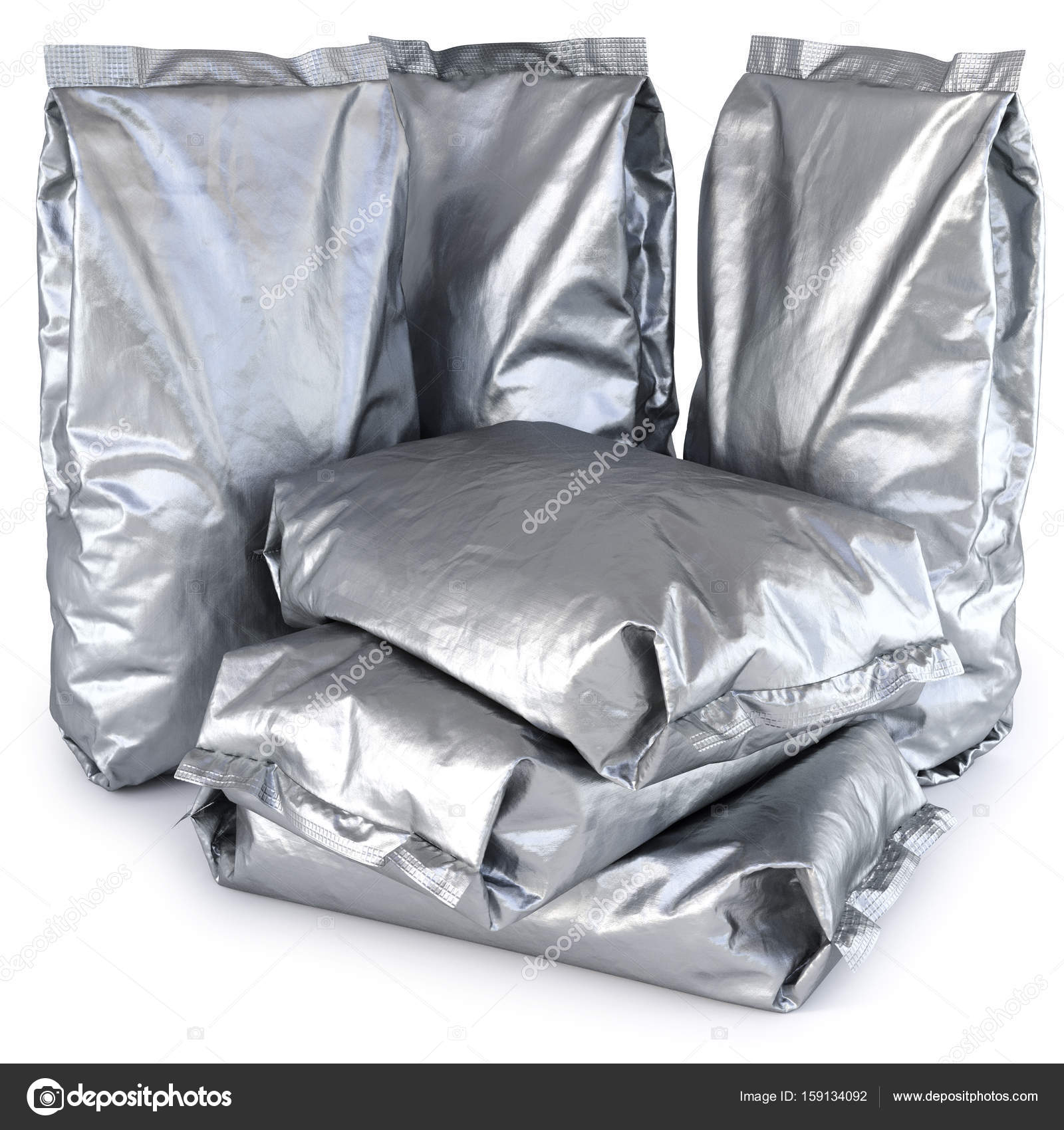 Aluminum foil package Stock Photo by ©dimdimich 159134092