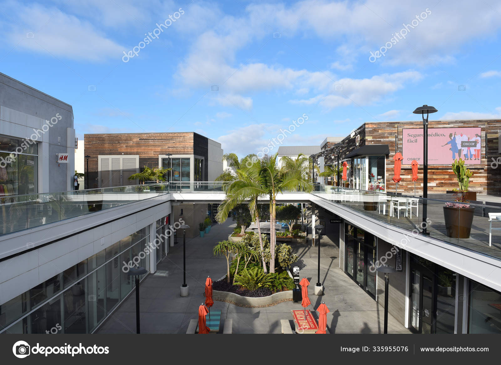 Shops and restaurants at Pacific City. The upscale development i ...