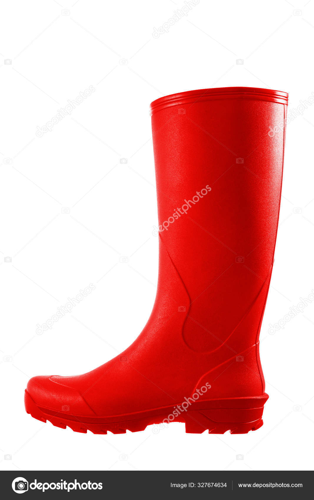 Red rubber boots isolated on white background — Stock Photo © valio84sl ...