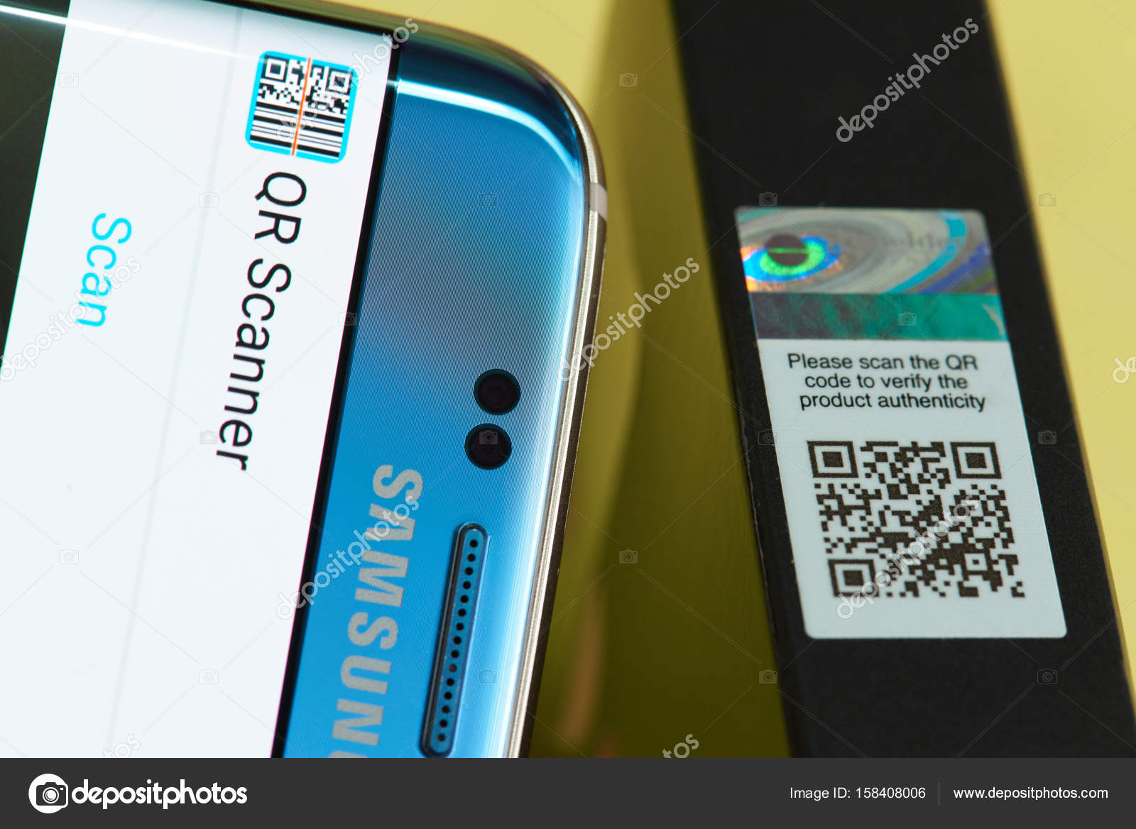 Scanning QR code on product box – Stock Editorial Photo © dimarik ...