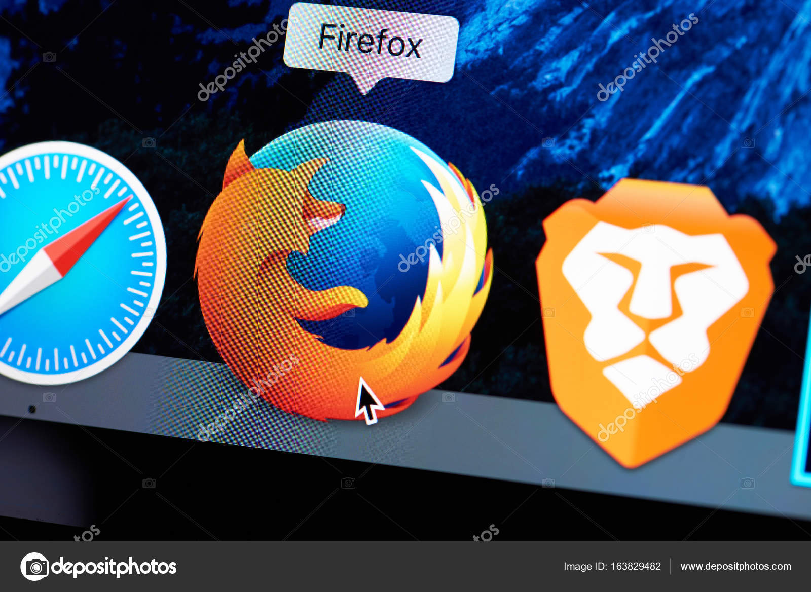 Firefox icono del navegador web Ilustración de stock #163829482 de ©dimarik
