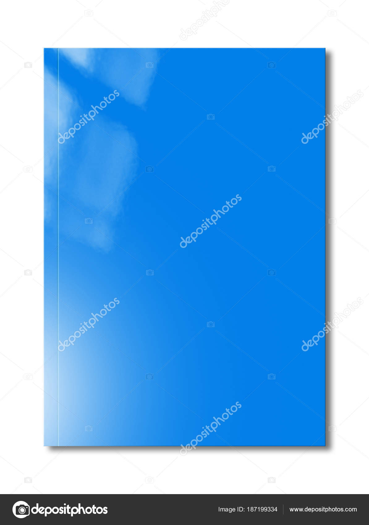 Blue Booklet cover template Stock Photo by ©daboost 187199334