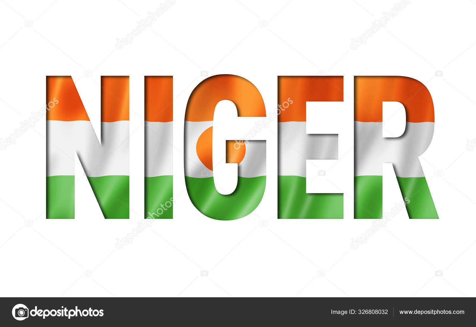Niger flag text font Stock Photo by ©daboost 326808032