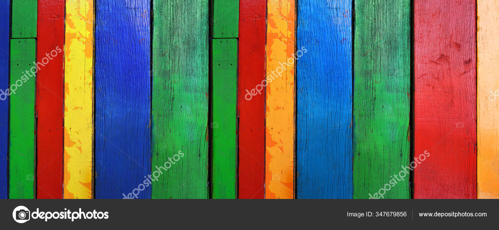 Old Multicolor Wood Board Banner Background Texture Stock Photo by ...
