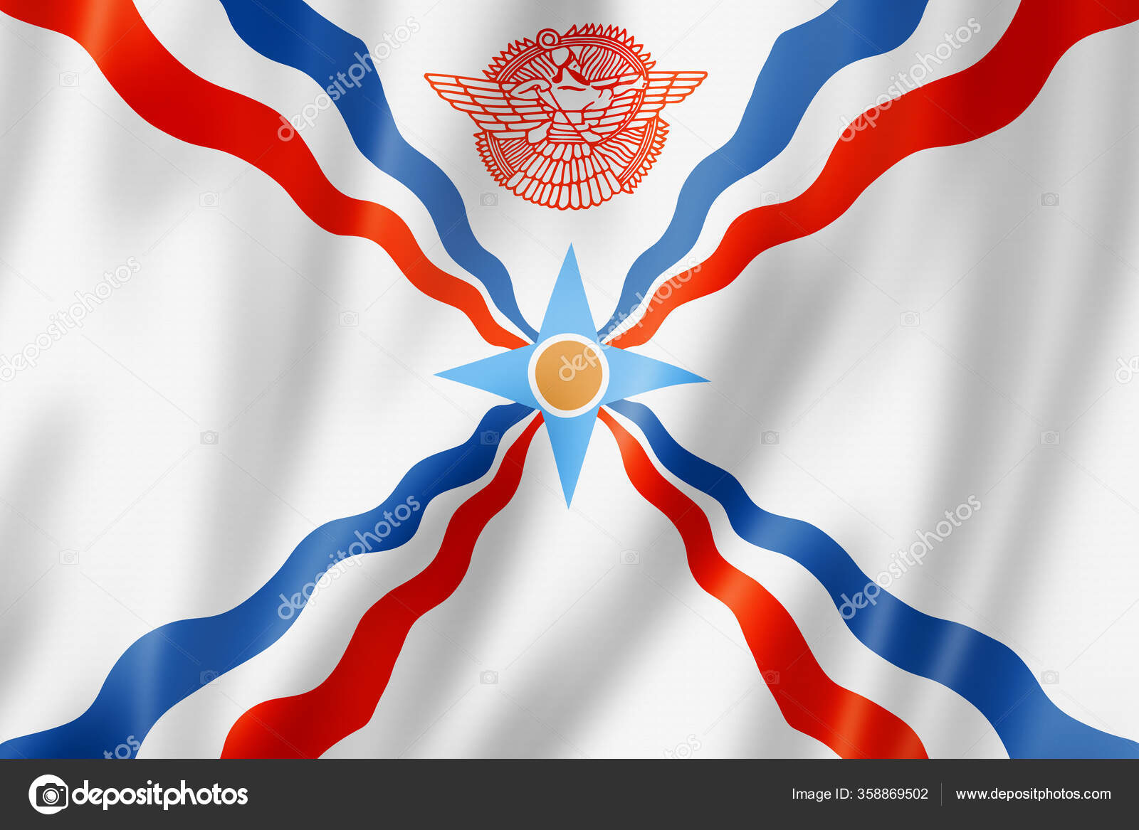 Assyrians Ethnic Flag Illustration Stock Photo by ©daboost 358869502
