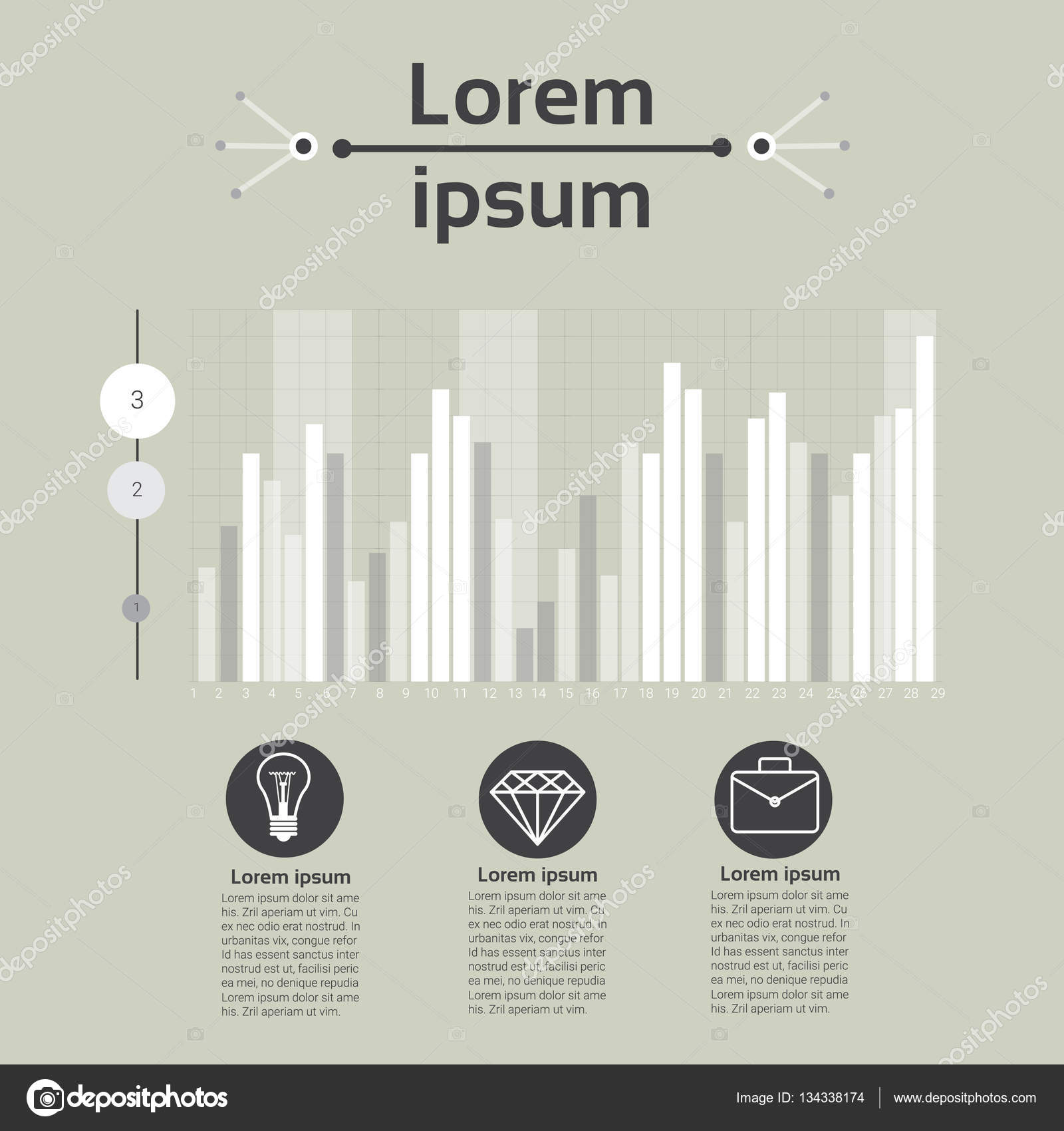 Graph Set Finance Diagram Infographic Icon Financial Business Chart ...