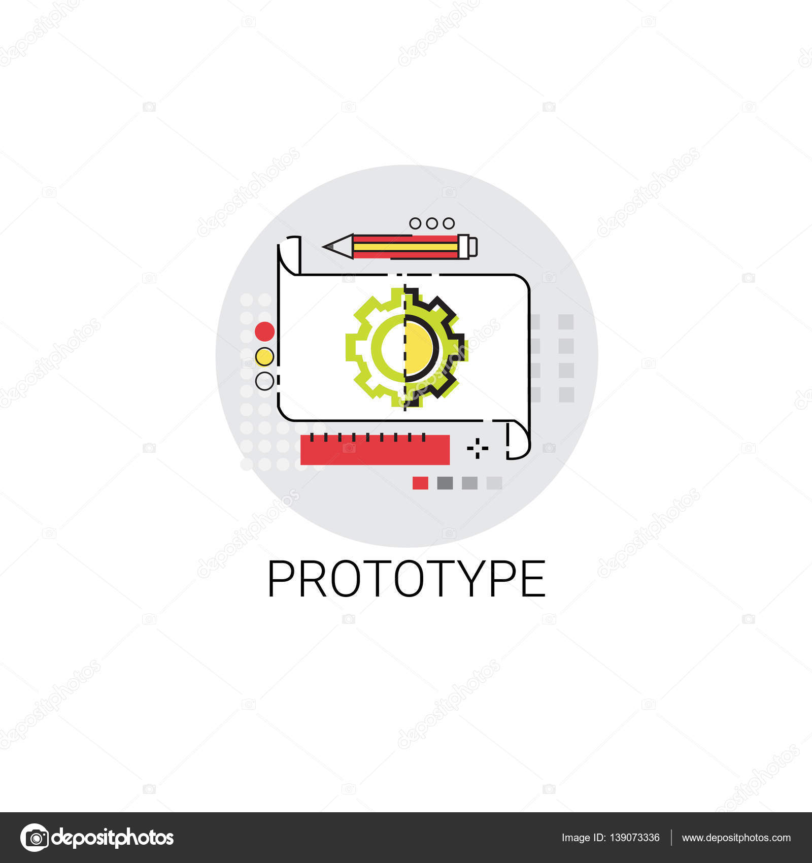 Prototyping Innovation Building Creation Icon Stock Vector by ©mast3r ...