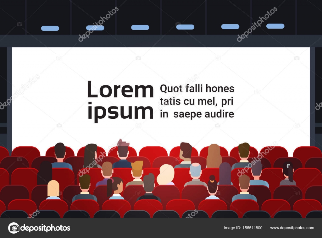 Movie Audience From The Back