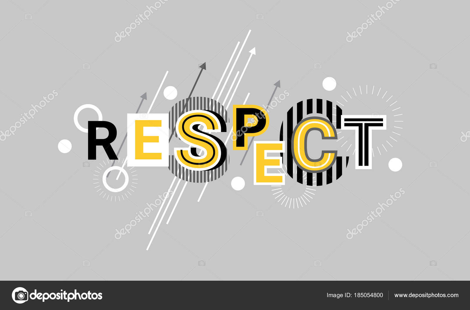 Respect And Appreciation Web Banner Abstract Template Background Stock ...