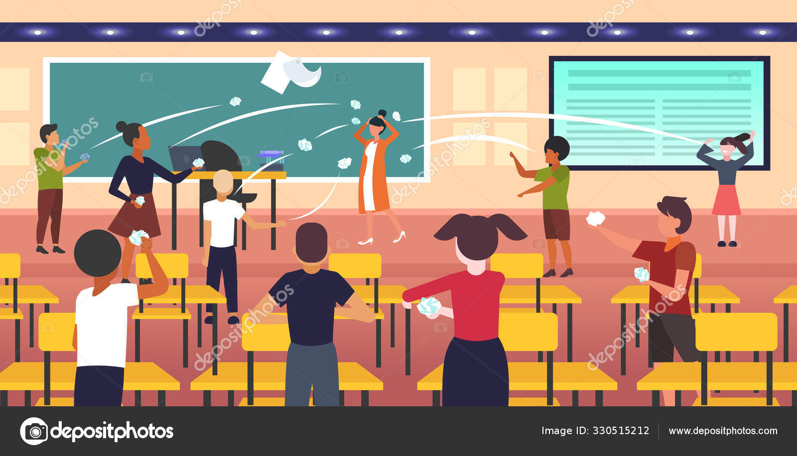 Bad Classroom Behavior Cartoon