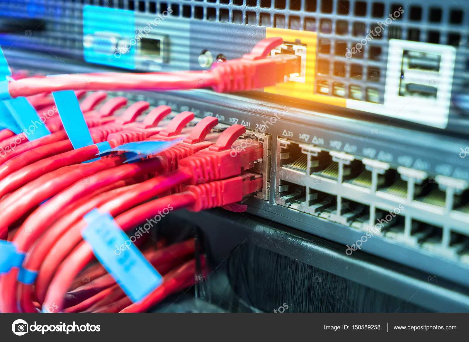 Network Switch Ethernet Cables Data Center Concept Stock Photo by ... Network Switch Ethernet Cables Data Center Concept Stock Photo by ...