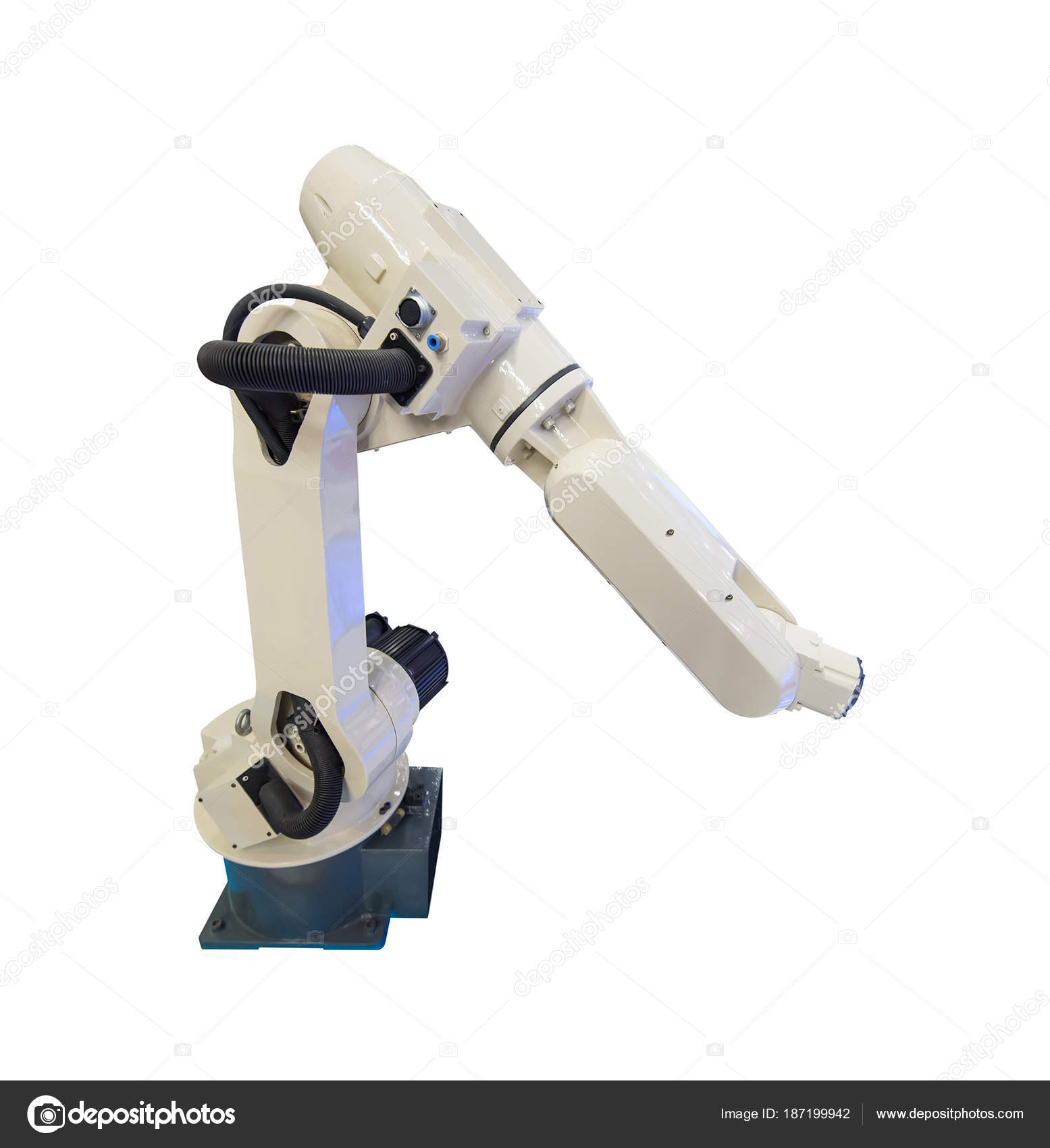 Isolate Robot Arm White Background Stock Photo by ©firefox 187199942