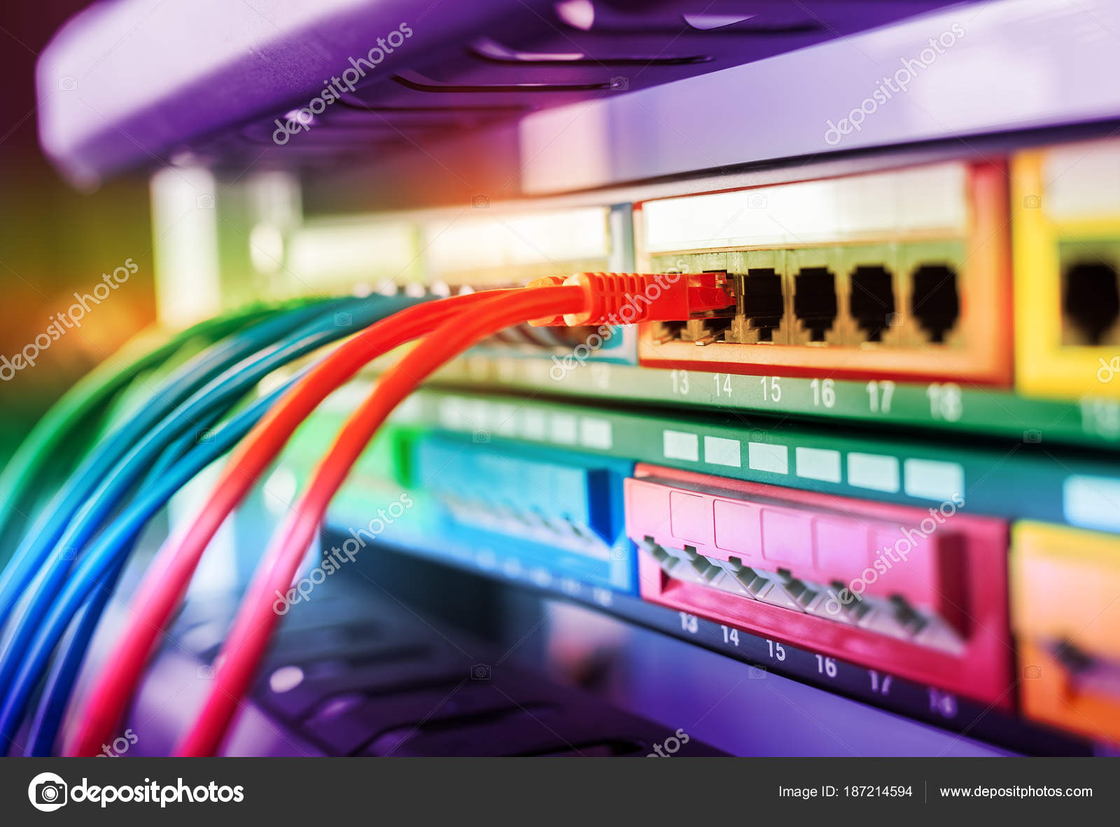 Ethernet Cable Network Switches Background Stock Photo by ©firefox ...