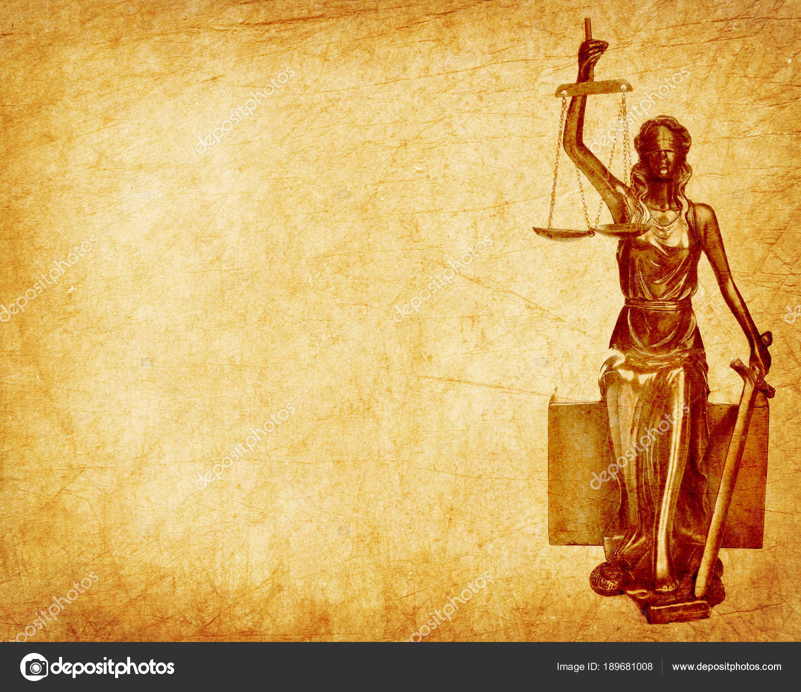 Statue Justice Old Paper Background Law Concept Stock Photo by ©firefox ...