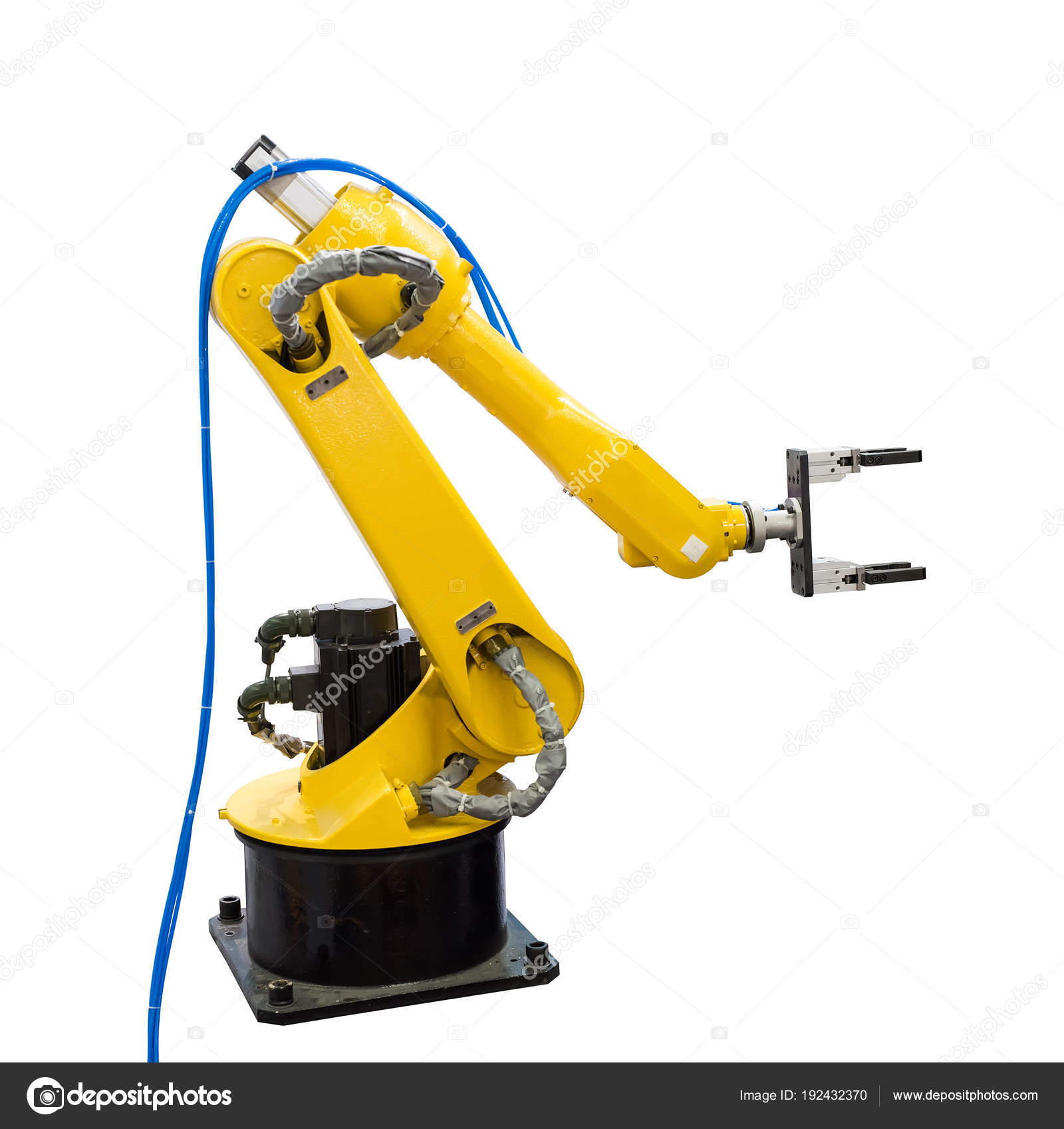 Robot Arm Isolated White Background — Stock Photo © firefox #192432370