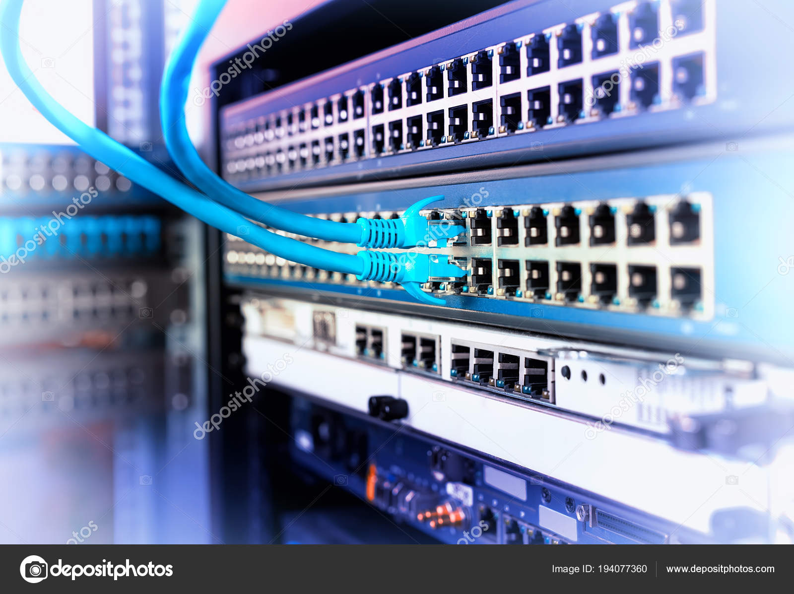 Network Switch Ethernet Cables Data Center Concept — Stock Photo ... Network Switch Ethernet Cables Data Center Concept — Stock Photo ...