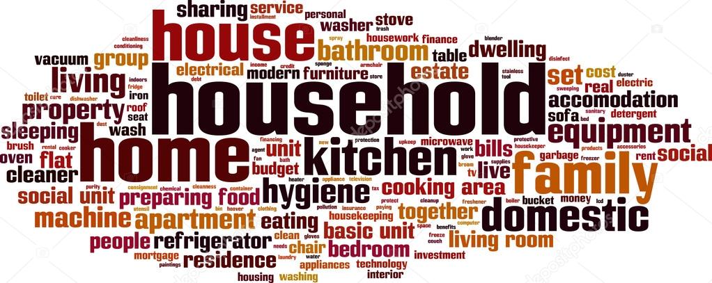 Household word cloud Stock Vector by ©Boris15 128547716