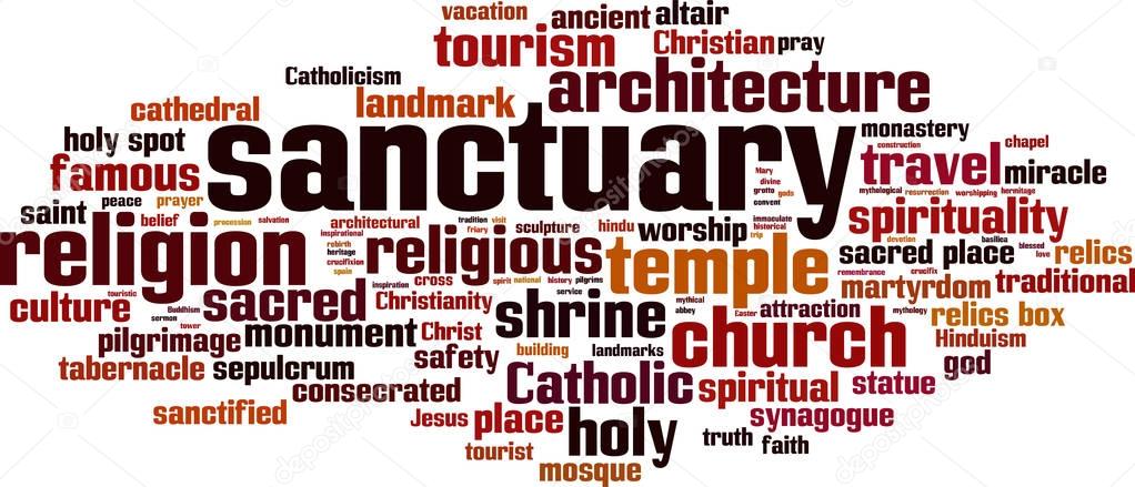 Sanctuary word cloud Stock Vector Image by ©Boris15 #129242738