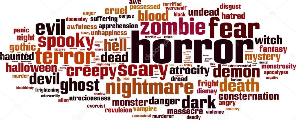Horror word cloud Stock Vector by ©Boris15 129695682