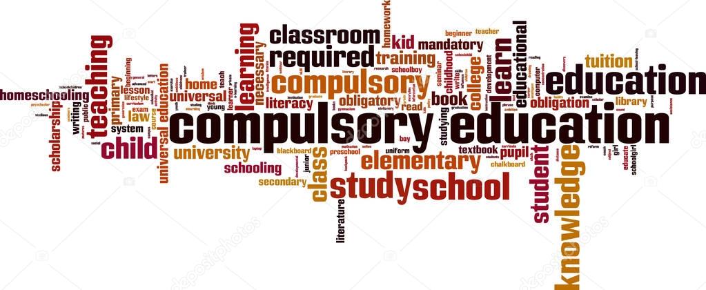 Compulsory Education word cloud Vektor Stok oleh ©Boris15 130294976