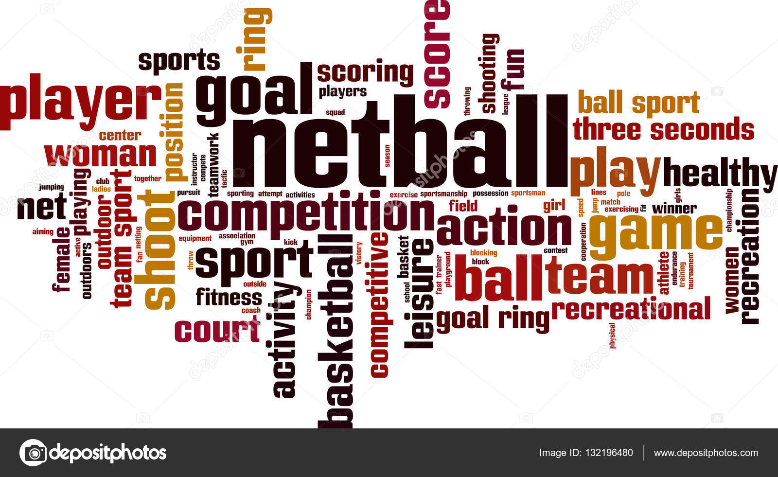 Netball word cloud Stock Vector Image by ©Boris15 #132196480