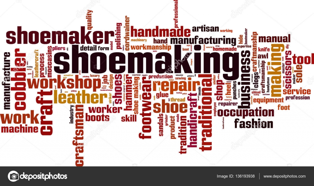 Shoe making word cloud Stock Vector by ©Boris15 136193938